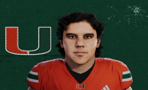 Andrew Fuller (Miami (FL) LG #58) CFB 26 Player Ratings | TeamCrafters
