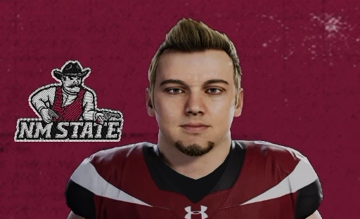 Eric Poole (New Mexico State ROLB #42) CFB 26 Player Ratings | TeamCrafters