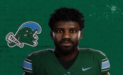 Omari Hayes (Tulane WR #1) CFB 26 Player Ratings | TeamCrafters