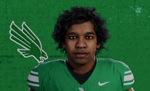 Brandon Young Jr. (North Texas TE #87) CFB 26 Player Ratings | TeamCrafters