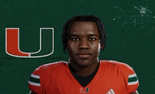 Xavier Lucas (Miami (FL) CB #6) CFB 26 Player Ratings | TeamCrafters