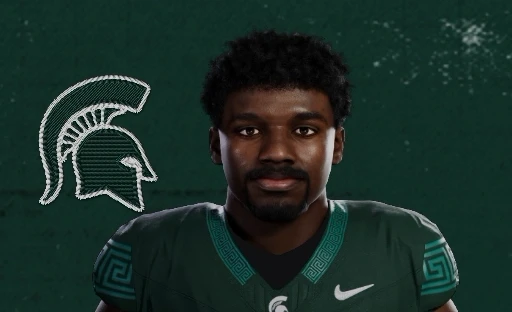 Alante Brown (Michigan State WR) CFB 26 Player Ratings | TeamCrafters