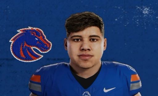 Mason Jacobsen (Boise State LE #56) CFB 26 Player Ratings | TeamCrafters
