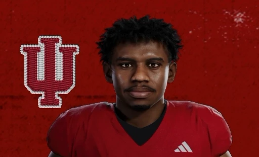 Tyler Morris (Indiana WR #9) CFB 26 Player Ratings | TeamCrafters