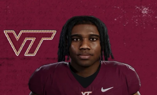 Chanz Wiggins (Virginia Tech WR #7) CFB 26 Player Ratings | TeamCrafters