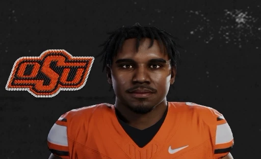 DeSean Brown (Oklahoma State RE #87) CFB 26 Player Ratings | TeamCrafters