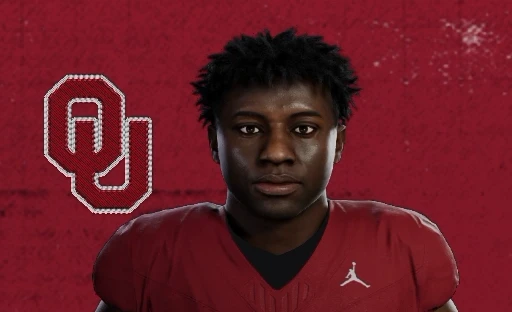 Sammy Omosigho (Oklahoma ROLB #7) CFB 26 Player Ratings | TeamCrafters
