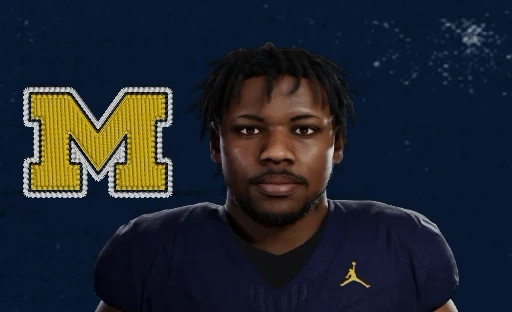 Damon Payne Jr. (Michigan DT #44) CFB 26 Player Ratings | TeamCrafters