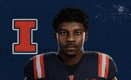 Daniel Brown (Illinois ROLB #4) CFB 26 Player Ratings | TeamCrafters