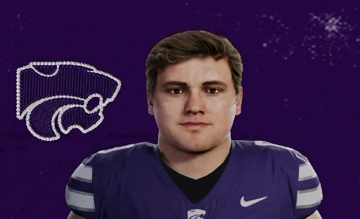 Kyle Rakers (Kansas State C #55) CFB 26 Player Ratings | TeamCrafters