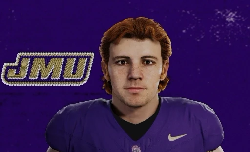 Griffin Hart (James Madison RT #58) CFB 26 Player Ratings | TeamCrafters