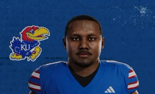 Enrique Cruz Jr. (Kansas RT #77) CFB 26 Player Ratings | TeamCrafters