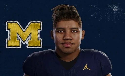 Jadyn Davis (Michigan QB #2) CFB 26 Player Ratings | TeamCrafters