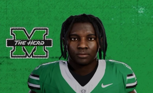 Tony Mathis Jr. (Marshall HB #24) CFB 26 Player Ratings | TeamCrafters