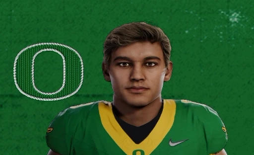 Austin Novosad (Oregon QB #16) CFB 26 Player Ratings | TeamCrafters
