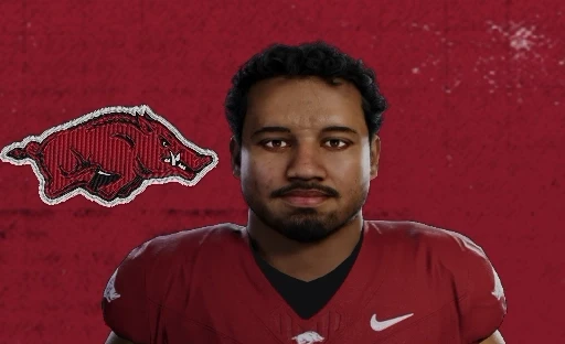 Danny Saili (Arkansas DT #88) CFB 26 Player Ratings | TeamCrafters