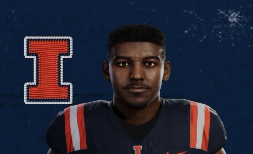 James Thompson Jr. (Illinois LE #90) CFB 26 Player Ratings | TeamCrafters