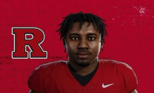 Jordan Thompson (Rutgers LE #14) CFB 26 Player Ratings | TeamCrafters