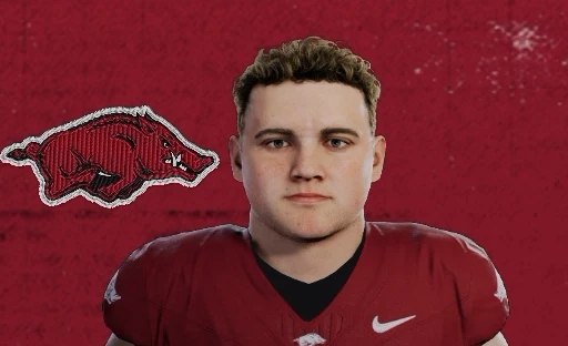 Blake Cherry (Arkansas RG #70) CFB 26 Player Ratings | TeamCrafters