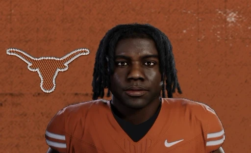 Justus Terry (Texas DT #15) CFB 26 Player Ratings | TeamCrafters