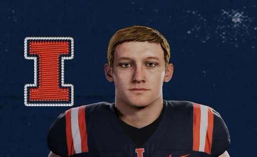 Grant Beerman (Illinois MLB #33) CFB 26 Player Ratings | TeamCrafters
