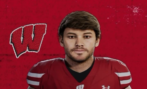 Carter Smith (Wisconsin QB #5) CFB 26 Player Ratings | TeamCrafters