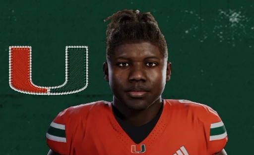 Donta Simpson (Miami (FL) DT #93) CFB 26 Player Ratings | TeamCrafters