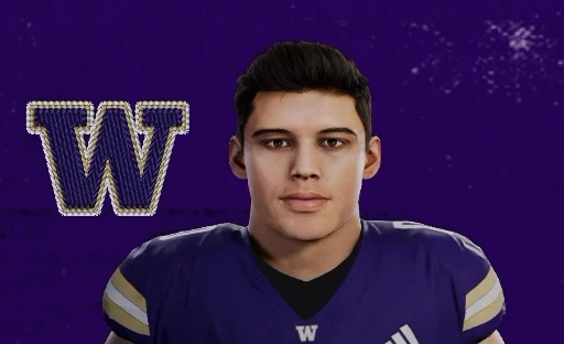 Ryan Kean (Washington TE #33) CFB 26 Player Ratings | TeamCrafters