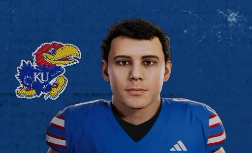 Bryson Hayes (Kansas WR #12) CFB 26 Player Ratings | TeamCrafters