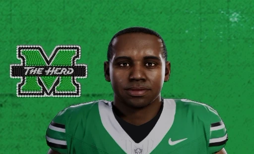 Tyas Martin (Marshall DT #21) CFB 26 Player Ratings | TeamCrafters