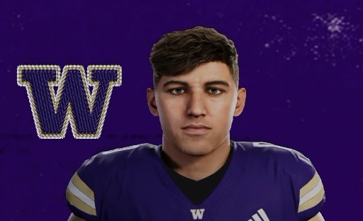 Griffin Miller (Washington ROLB #49) CFB 26 Player Ratings | TeamCrafters
