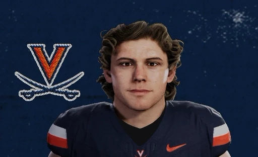 Bryce Robinson (Virginia TE #69) CFB 26 Player Ratings | TeamCrafters