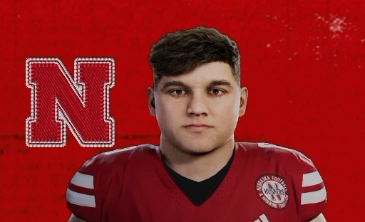 Dylan Parrott (Nebraska DT #99) CFB 26 Player Ratings | TeamCrafters