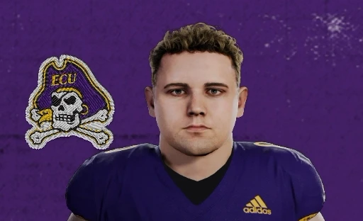Preston Carr (East Carolina DT #44) CFB 26 Player Ratings | TeamCrafters