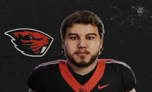 Zander Esty (Oregon State RG #70) CFB 26 Player Ratings | TeamCrafters