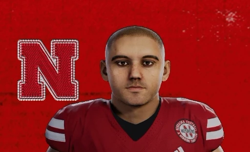 Gibson Pyle (Nebraska RG #72) CFB 26 Player Ratings | TeamCrafters