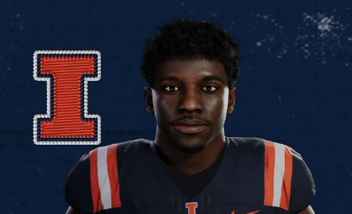 Gabe Jacas (Illinois LOLB #17) CFB 26 Player Ratings | TeamCrafters