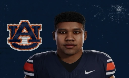 DeAndre Carter (Auburn LG #78) CFB 26 Player Ratings | TeamCrafters