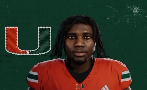 Mark Fletcher Jr. (Miami (FL) HB #4) CFB 26 Player Ratings | TeamCrafters