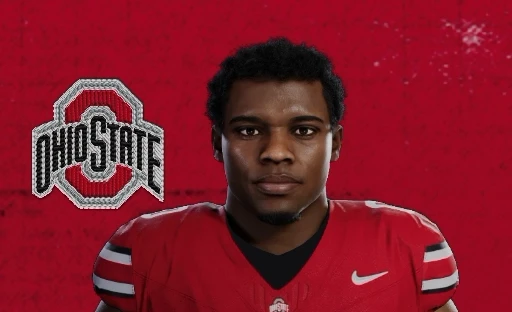 CJ Donaldson Jr. (Ohio State HB #12) CFB 26 Player Ratings | TeamCrafters