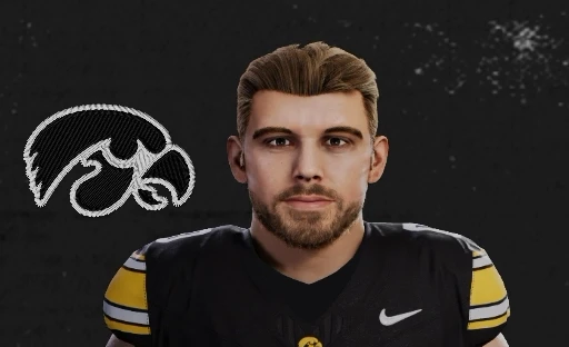 Zach Twedt (Iowa ROLB #42) CFB 26 Player Ratings | TeamCrafters