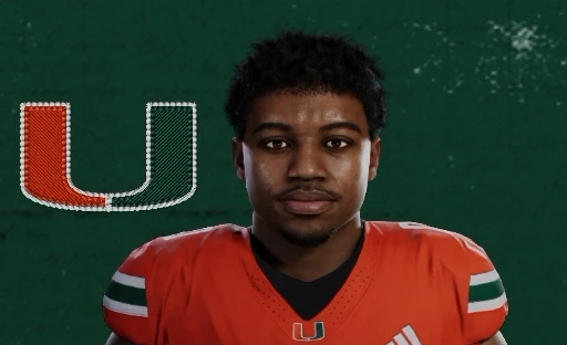 Adarius Hayes (Miami (FL) MLB #34) CFB 26 Player Ratings | TeamCrafters