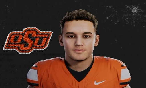 Shea Freibaum (Oklahoma State TE #44) CFB 26 Player Ratings | TeamCrafters
