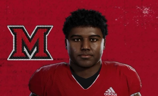 Gregory Smith Jr. (Miami (OH) LG #74) CFB 26 Player Ratings | TeamCrafters