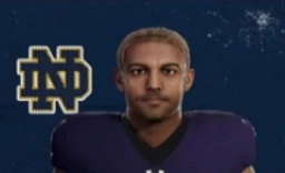 Xavier Pate (Notre Dame RT #57) CFB 26 Player Ratings | TeamCrafters